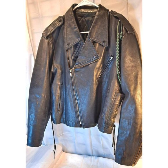 Lizard | Jackets & Coats | Lizard Brand Mens Biker Moto Jacket Black ...